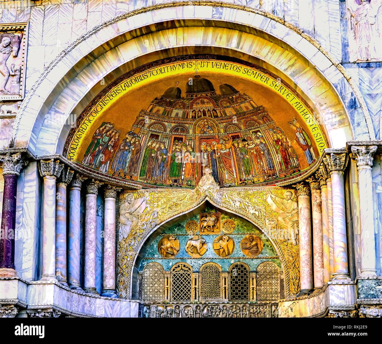 St marks venice interior detail hi-res stock photography and images - Alamy