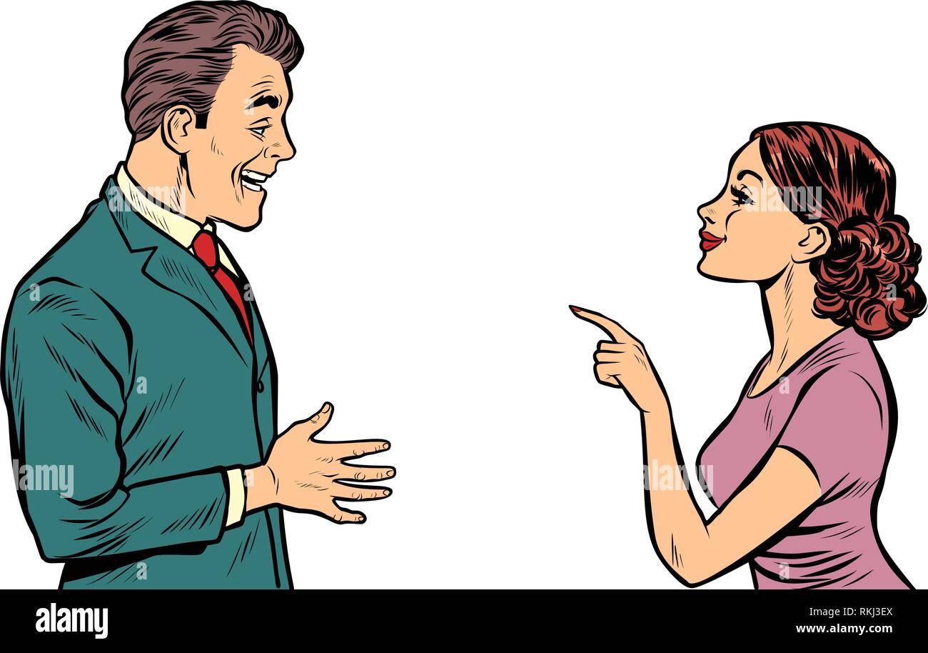 Business, meeting, two people, woman Stock Vector Images - Alamy