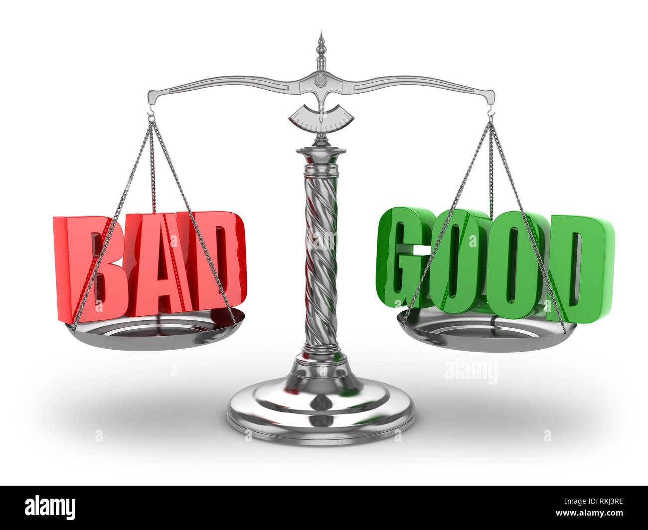 Good bad scales hi-res stock photography and images - Alamy