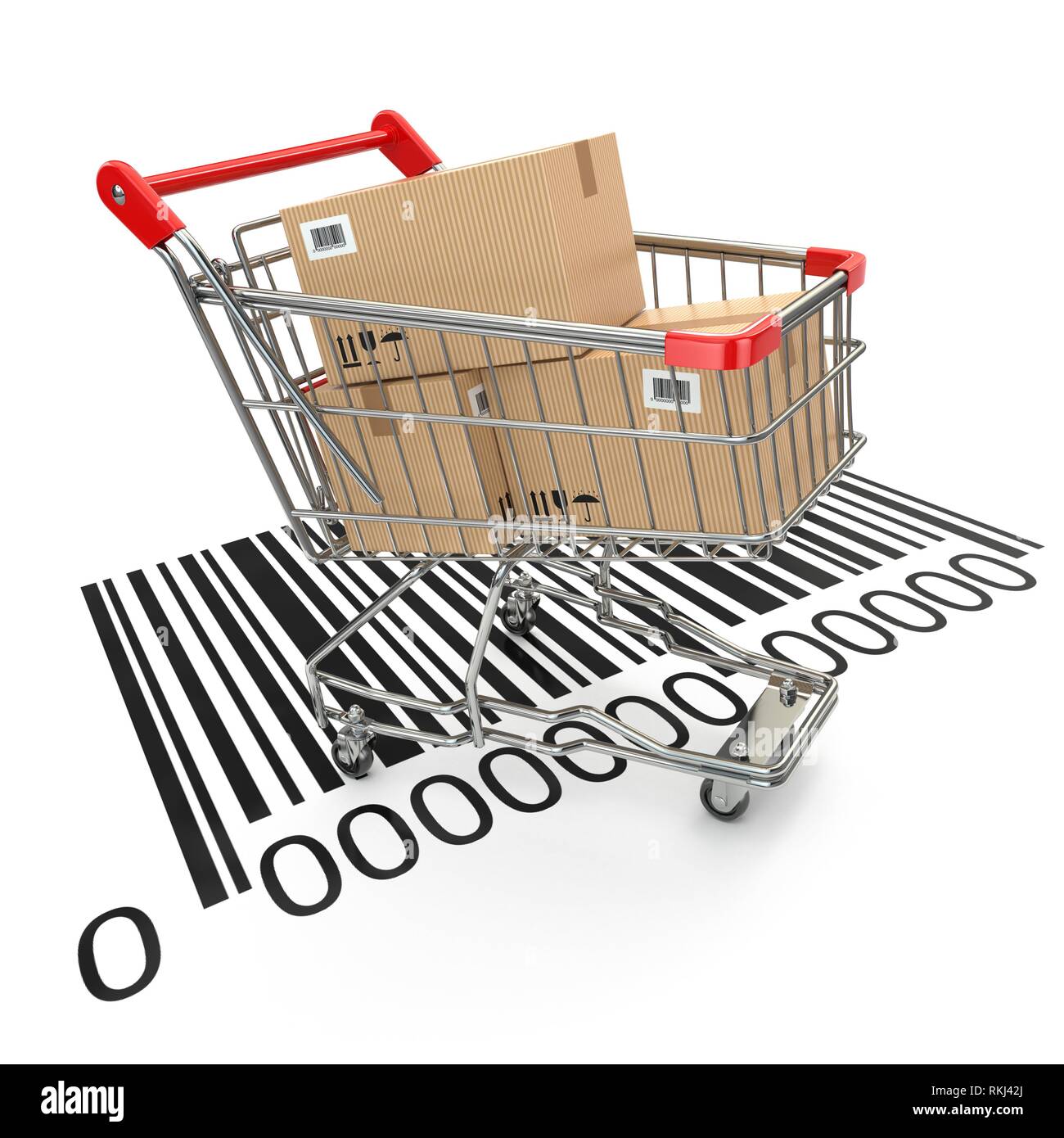 Shopping trolley barcode hi-res stock photography and images - Alamy