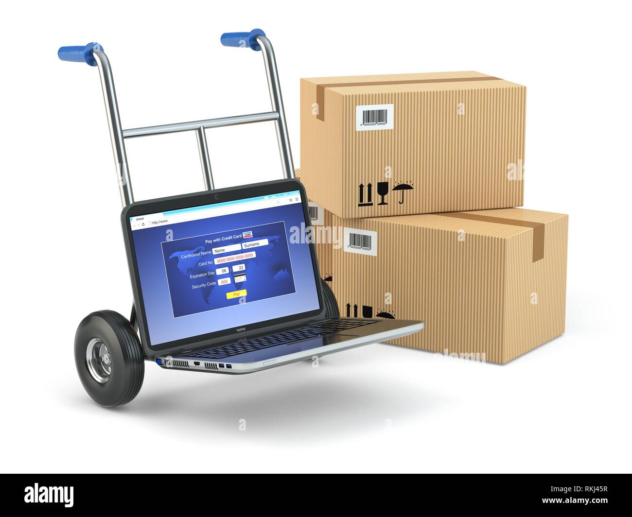 Box truck pc hi-res stock photography and images - Alamy