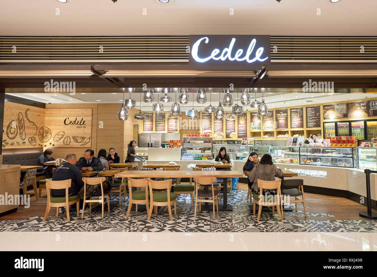 HONG KONG - CIRCA JANUARY, 2016: Cedele barery cafe in Hong Kong. Hong ...