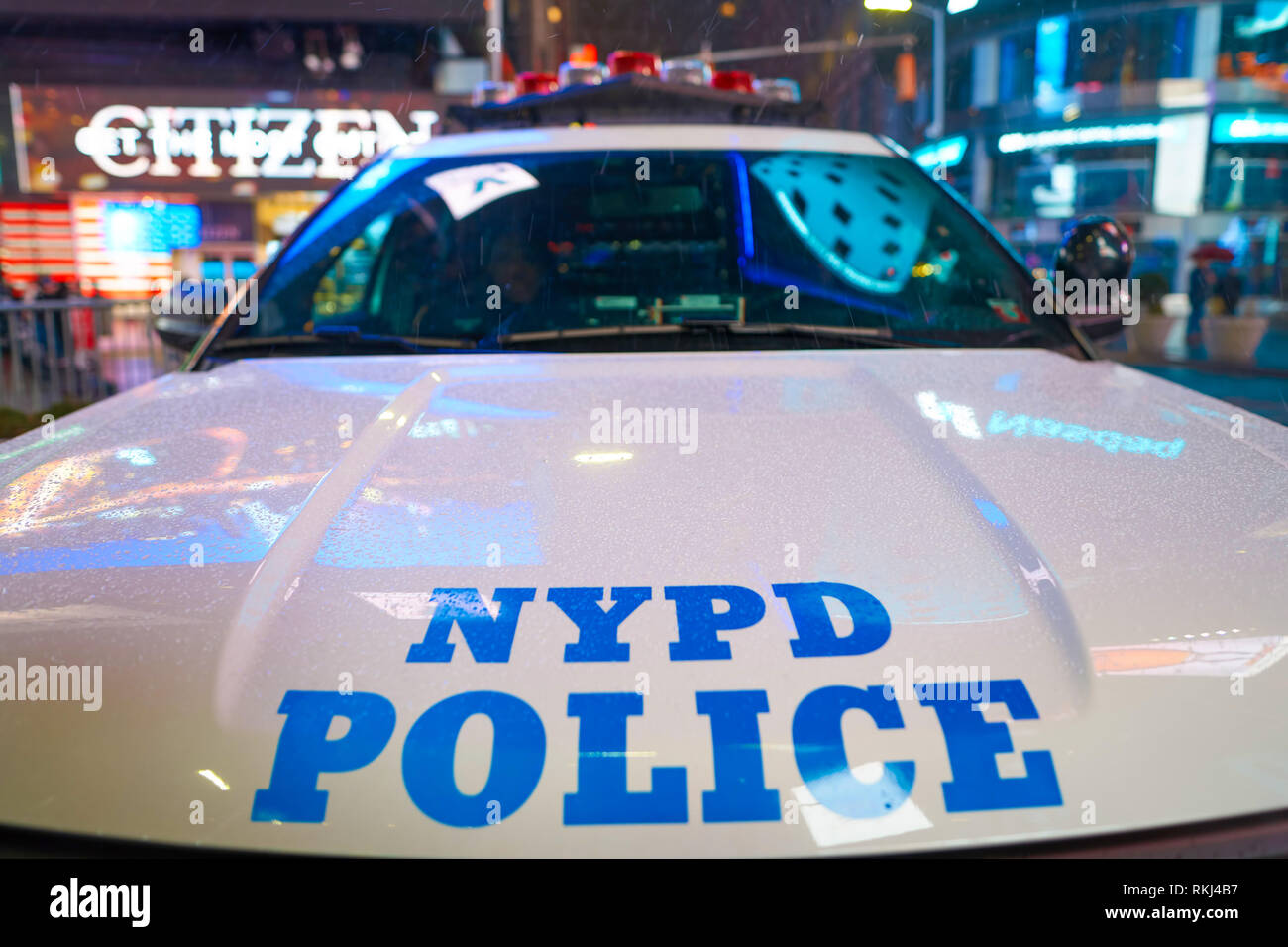 NEW YORK - CIRCA MARCH, 2016: close up shot of a New York City Police ...