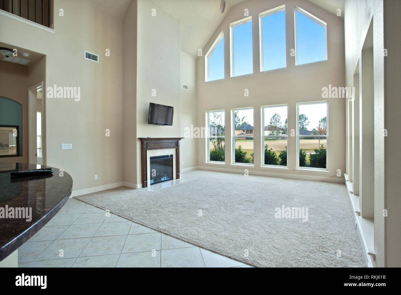 Empty Mansion Interior Design Living Room Home House Interior Empty