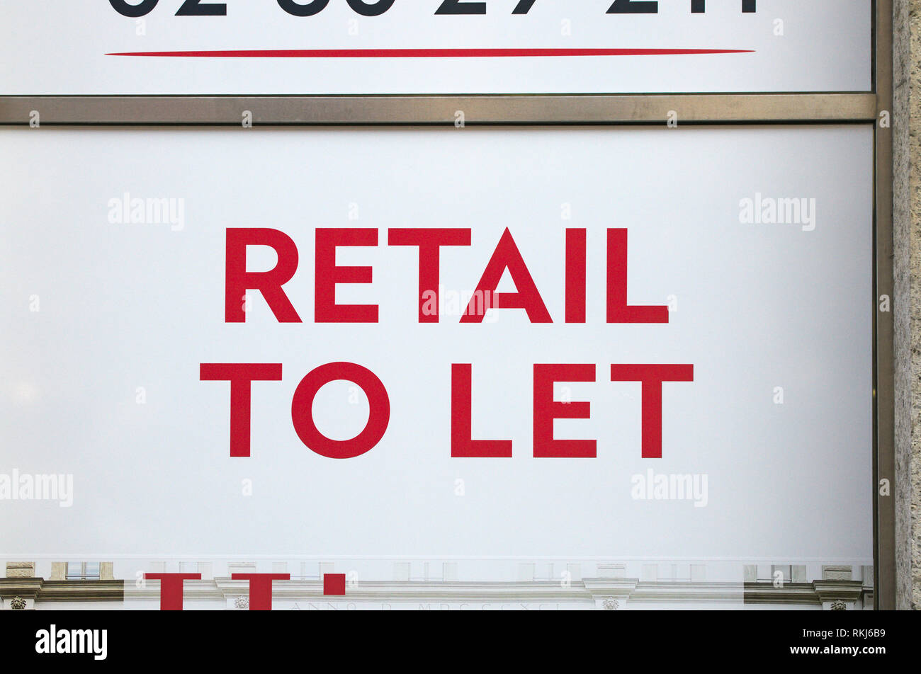 Retail signage unit hi-res stock photography and images - Alamy