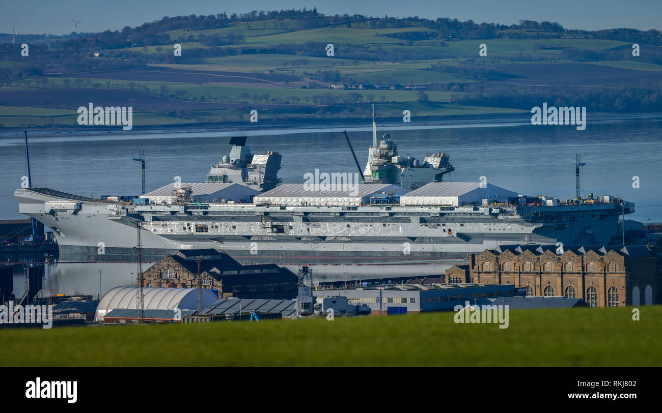Royal Navy Aircraft Carrier Prince Of Wales High Resolution Stock ...