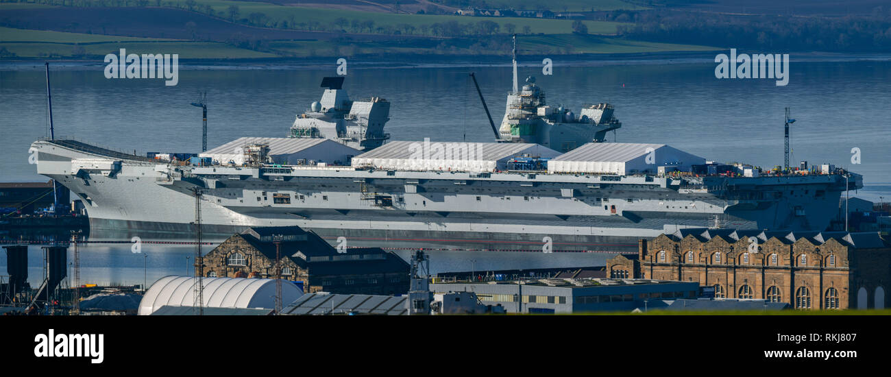 Royal Navy Aircraft Carrier Prince Of Wales High Resolution Stock ...