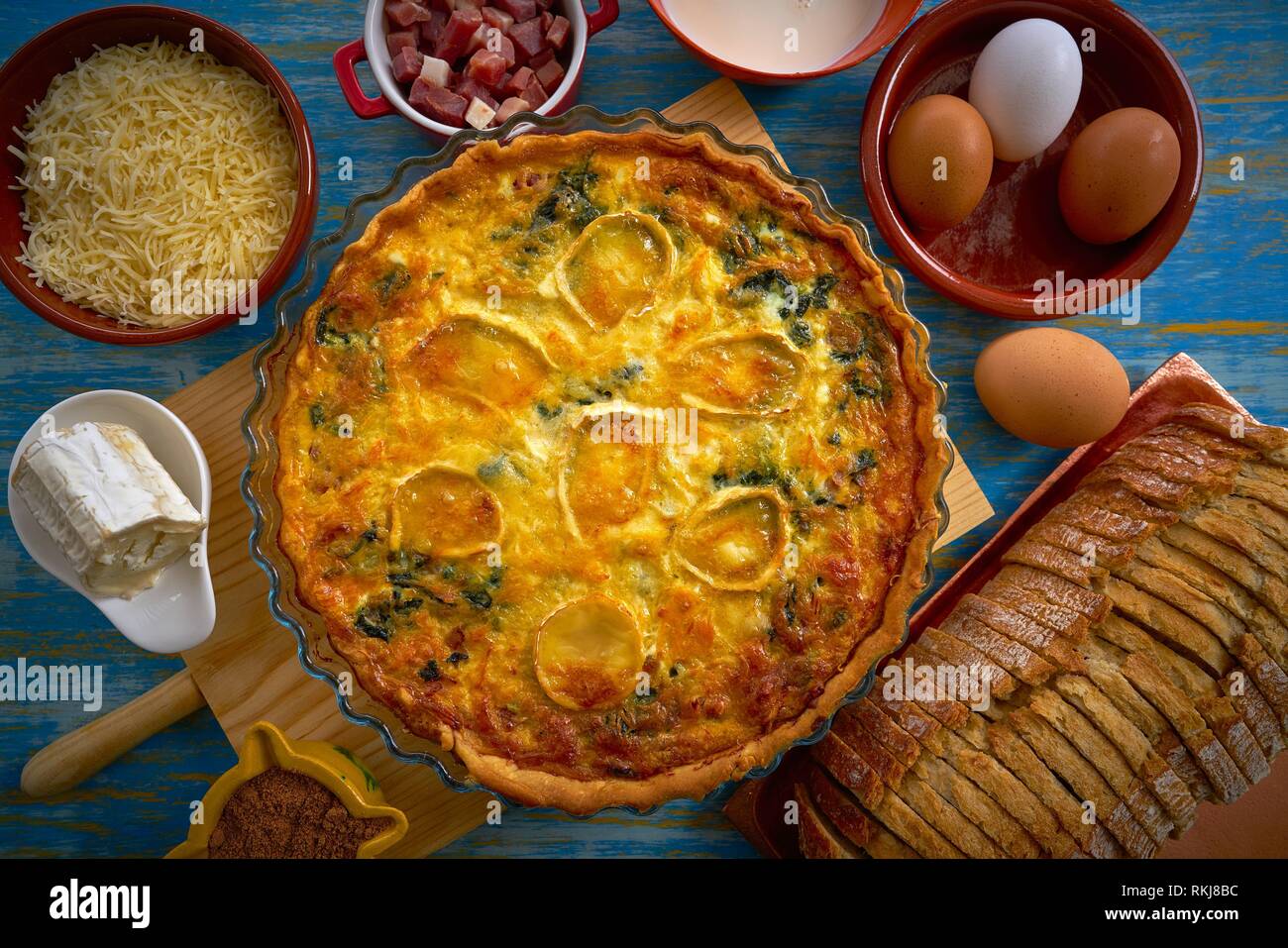 Prepared Quiche High Resolution Stock Photography and Images - Alamy