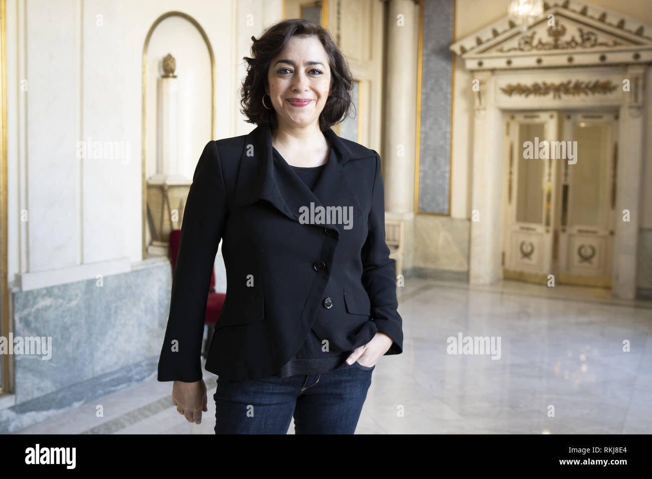 Actress Maria Isasi poses during a portrait session in Madrid, Spain ...
