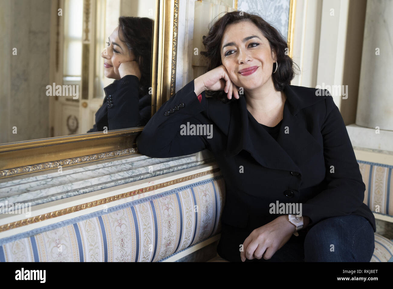 Actress Maria Isasi poses during a portrait session in Madrid, Spain ...