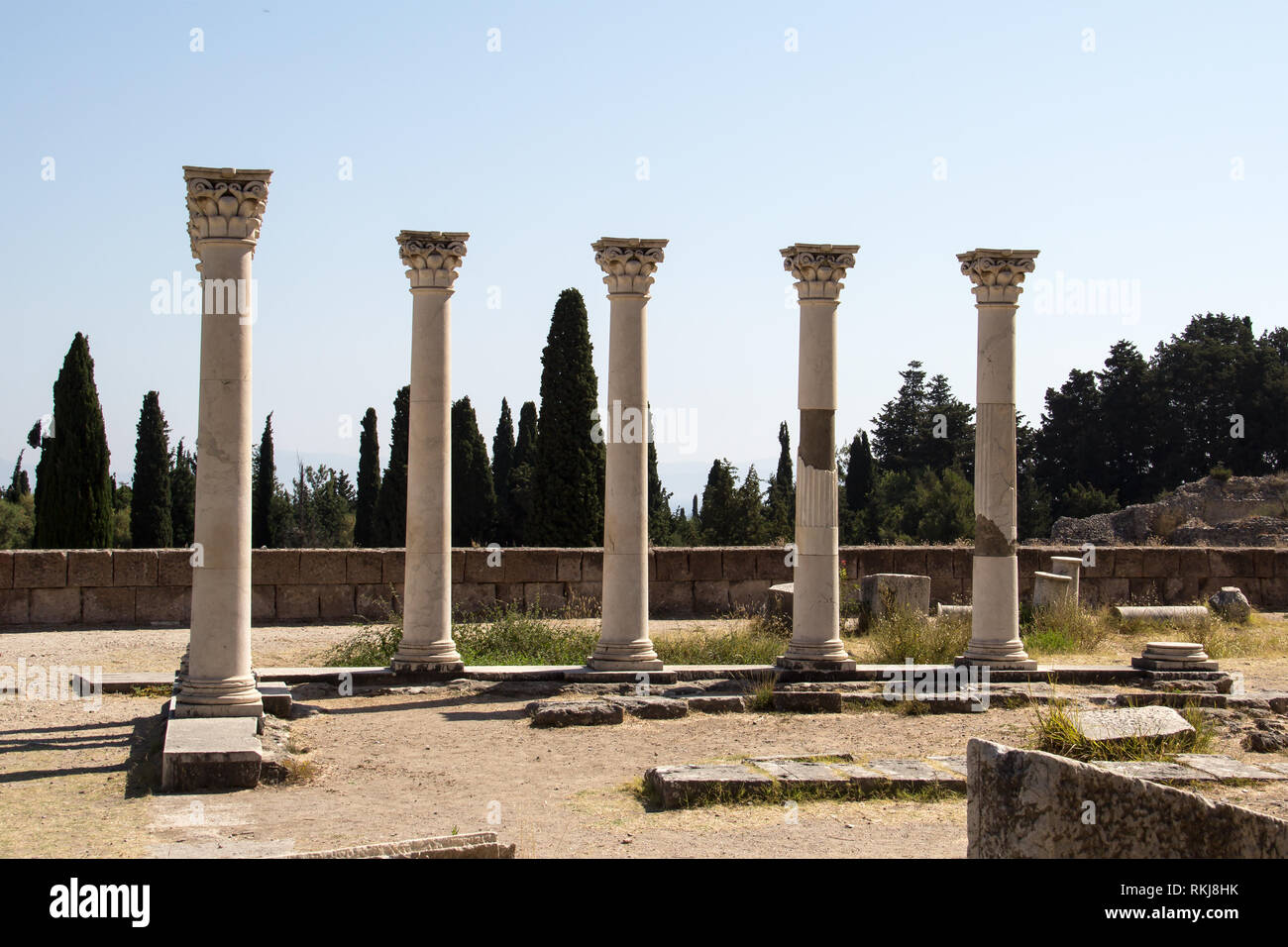 Archaeological antiquity Asklepion on the island of Kos Stock Photo - Alamy