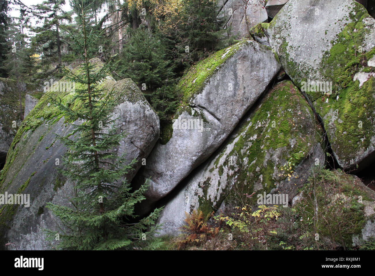 Rock labyrinth Luisenburg (Germany Stock Photo - Alamy