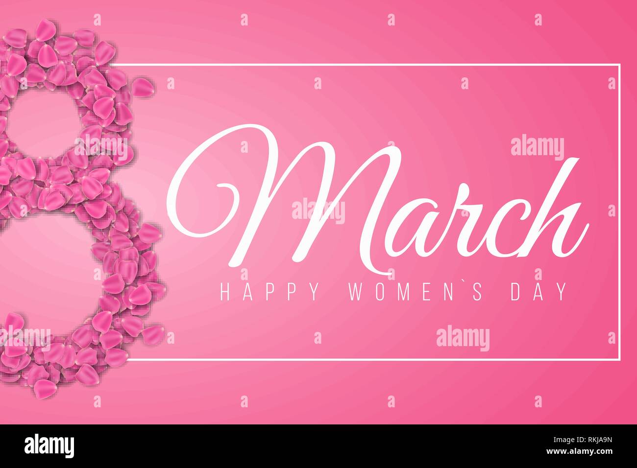 8 march banner vector vectors hi-res stock photography and images - Alamy