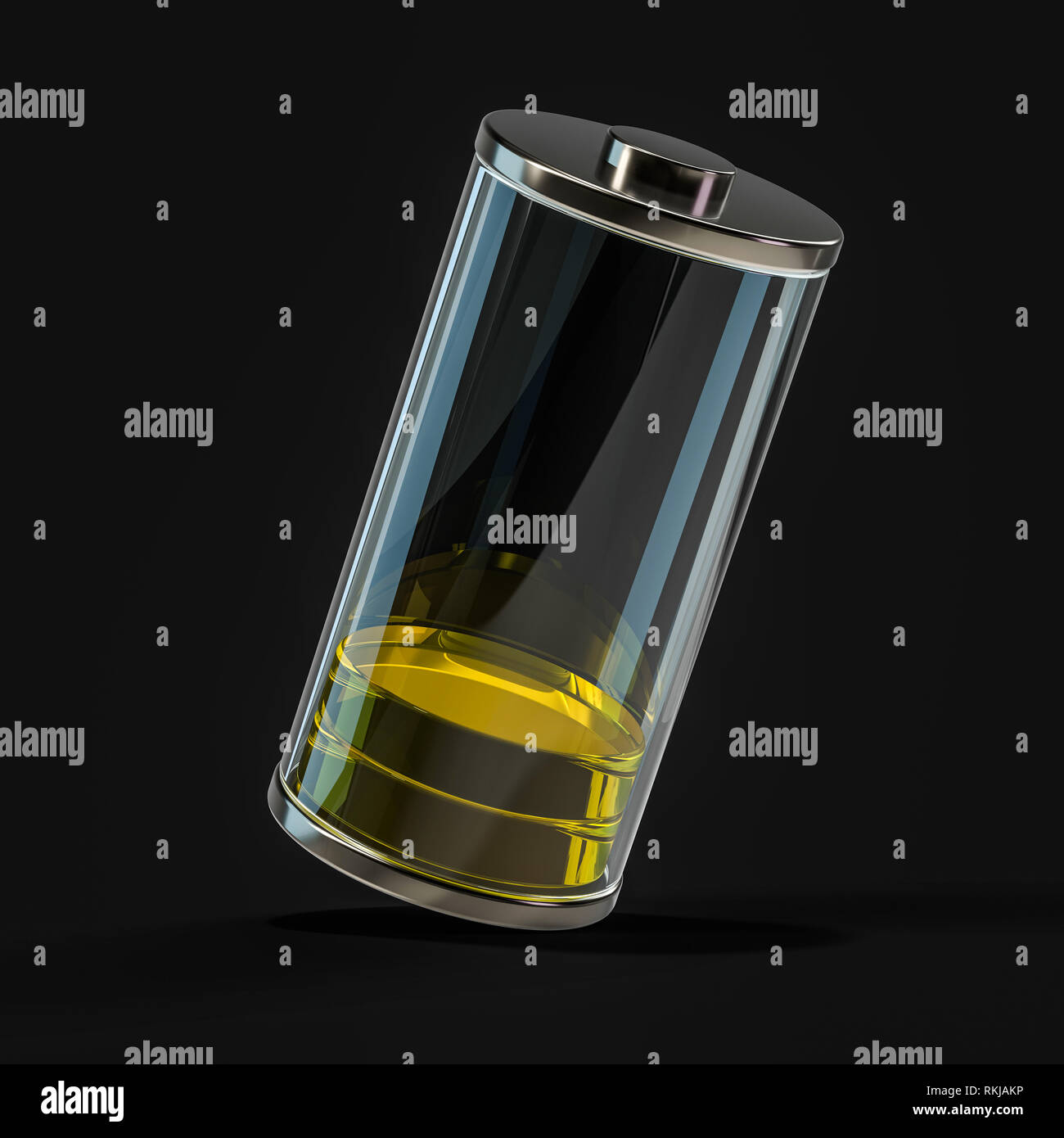 Yellow battery charge level indicator hi-res stock photography and ...