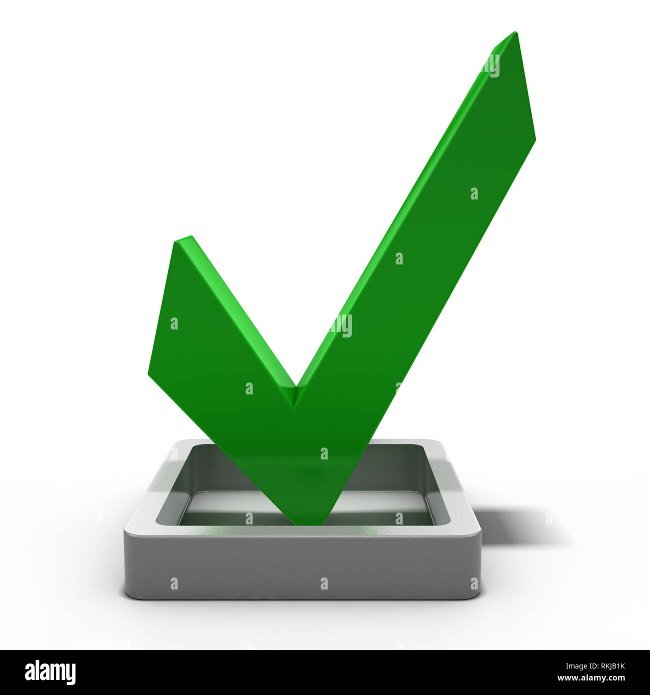 Green check mark icon hi-res stock photography and images - Alamy
