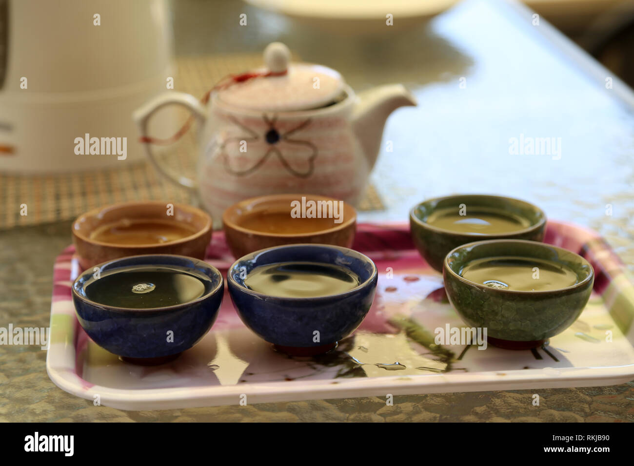 Traditional Chinese tea ceremony on the table Stock Photo - Alamy
