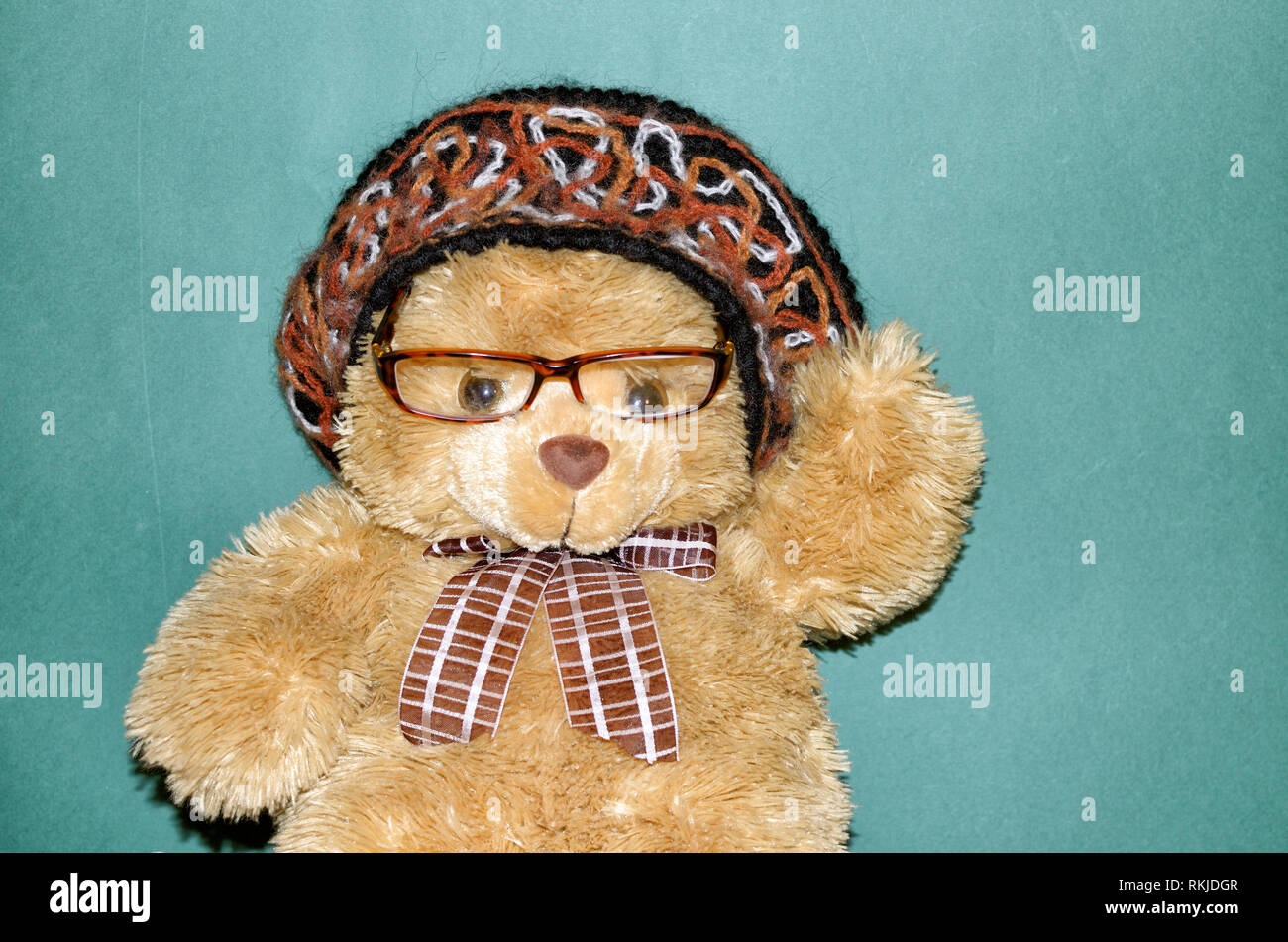 Teddy bear on the couch.Toy birthday wife Stock Photo - Alamy