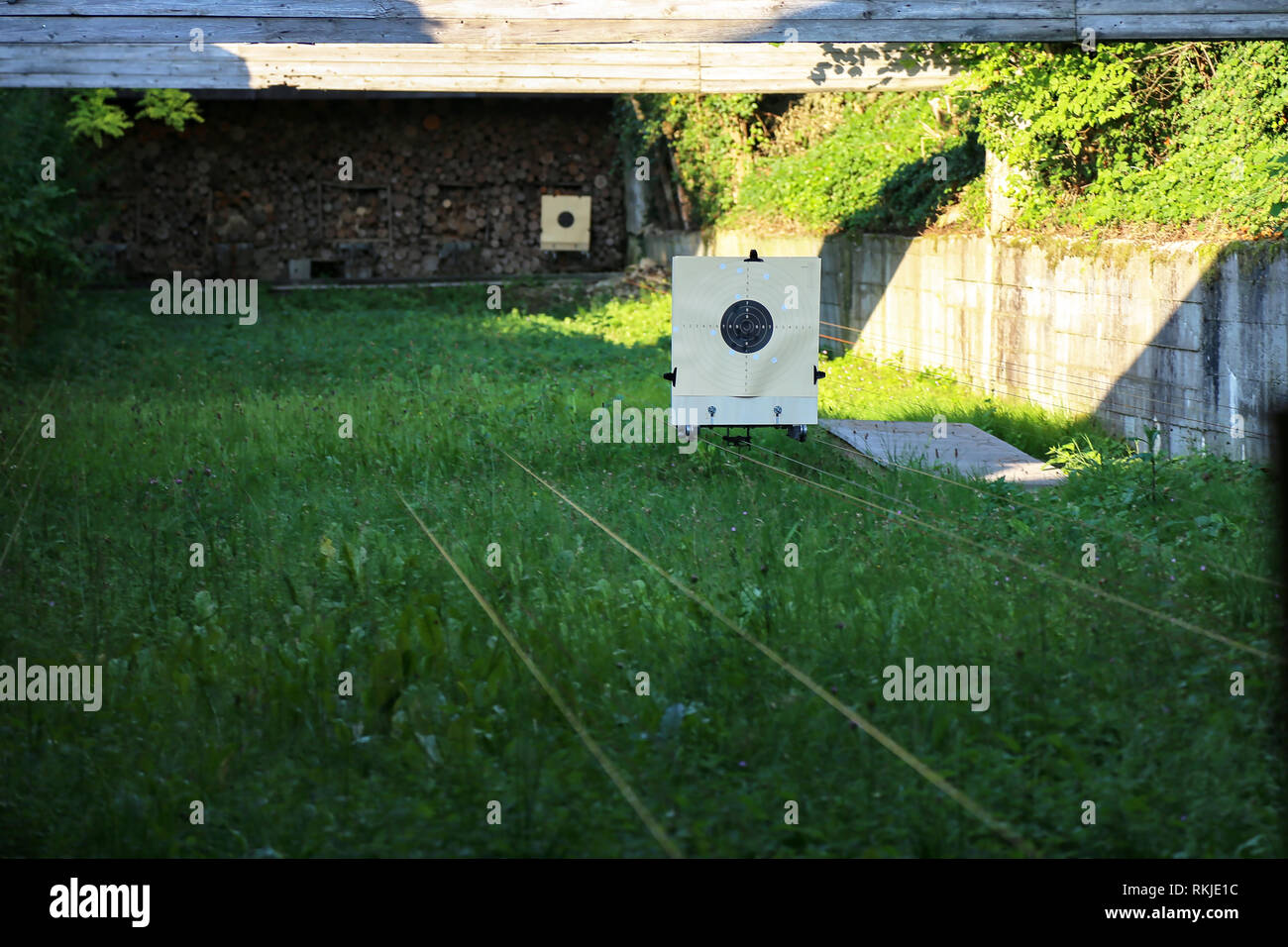 Targets at the shooting range Stock Photo - Alamy