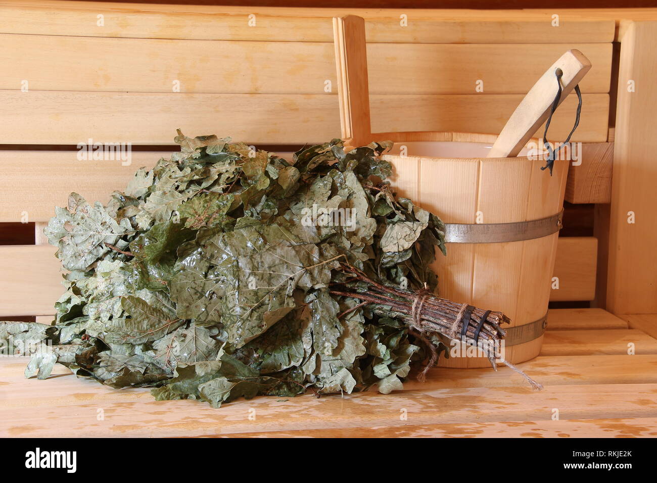 Sauna is healthy / Finnish sauna with hot dry steam Stock Photo - Alamy