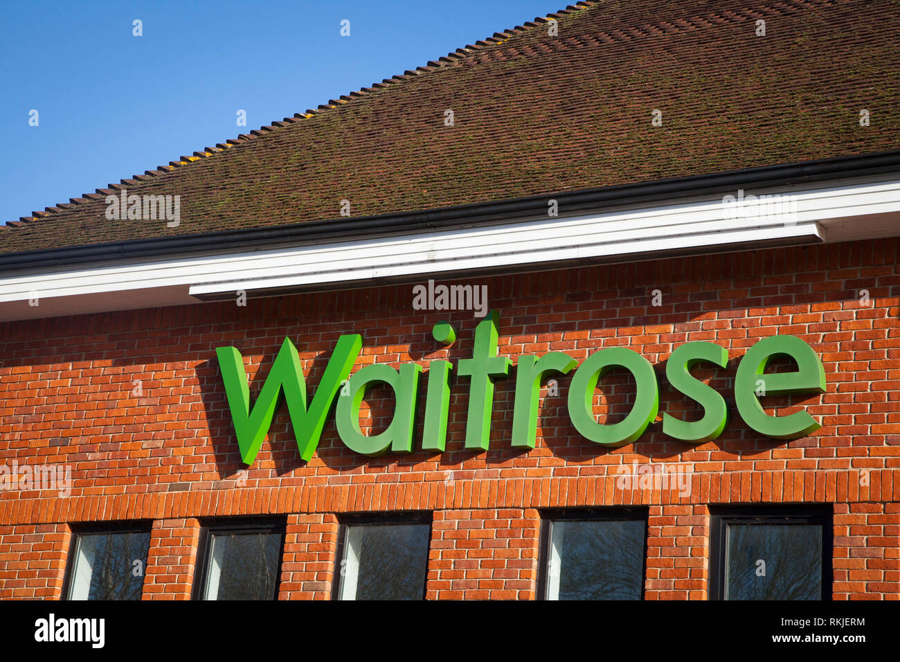 Waitrose supermarket store logo hi-res stock photography and images - Alamy