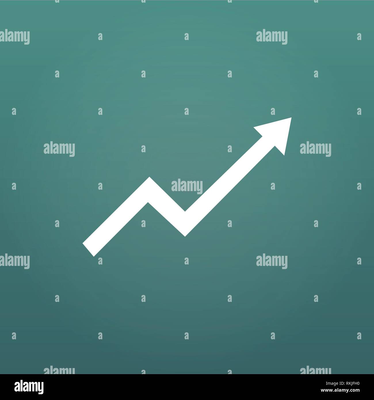 Financial Arrow Graph, aroow rise or up. vector illustration isolated ...