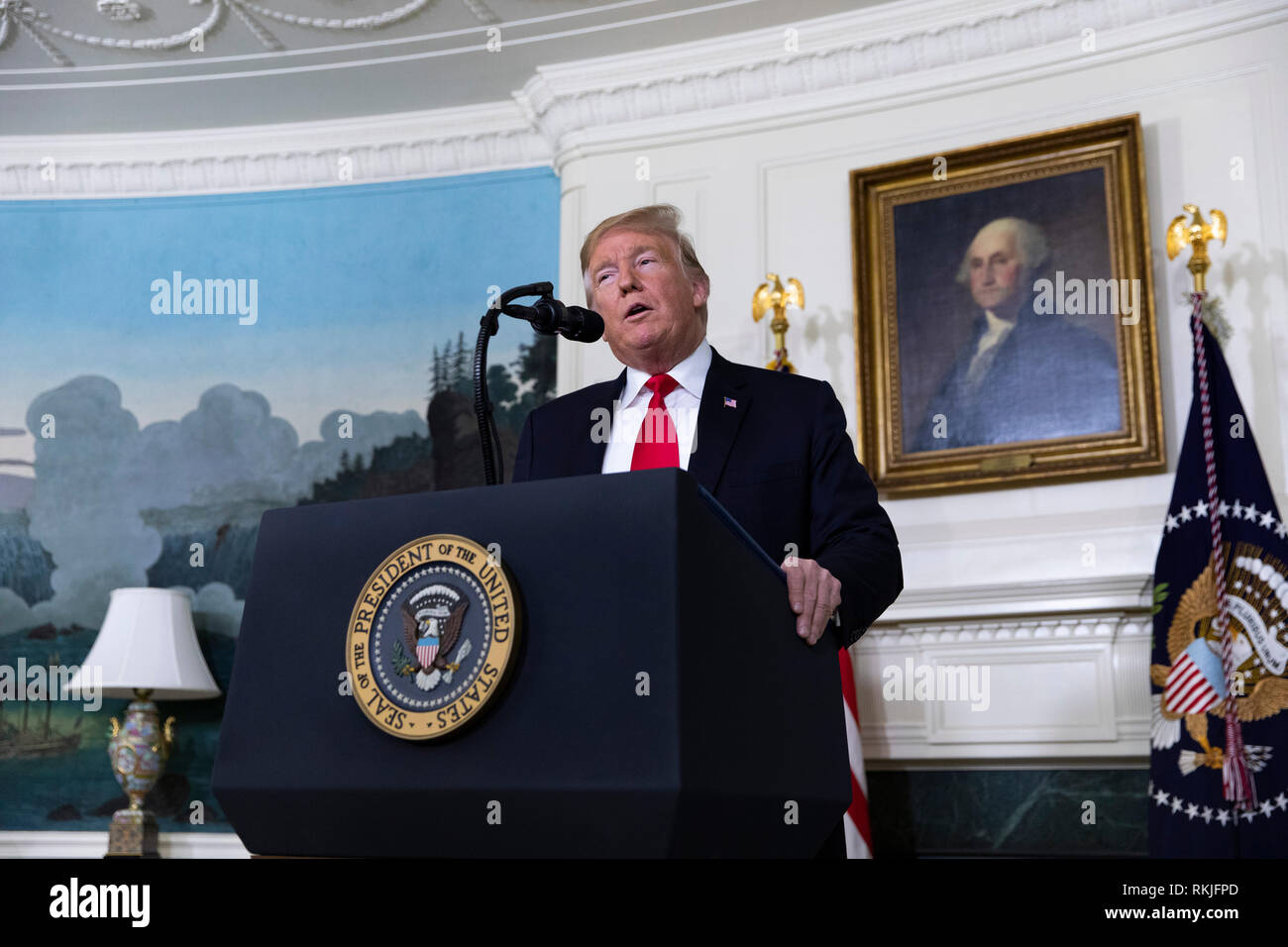Diplomatic reception room white house hi-res stock photography and ...