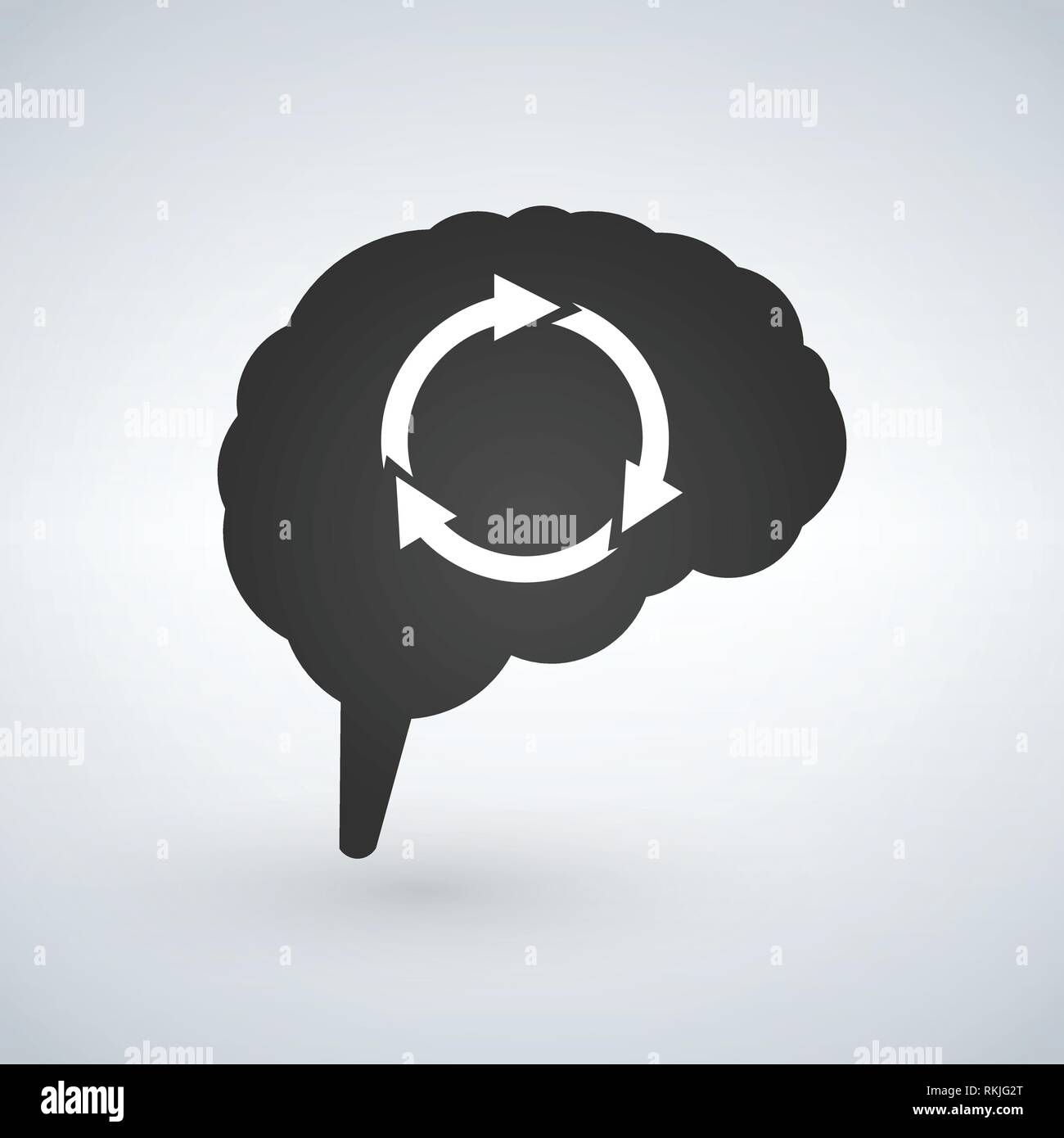 Brain Storming Session Abstract with arrows. Vector Illustration ...