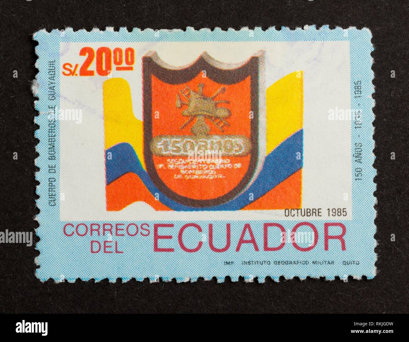 Postage stamp ecuador hi-res stock photography and images - Alamy