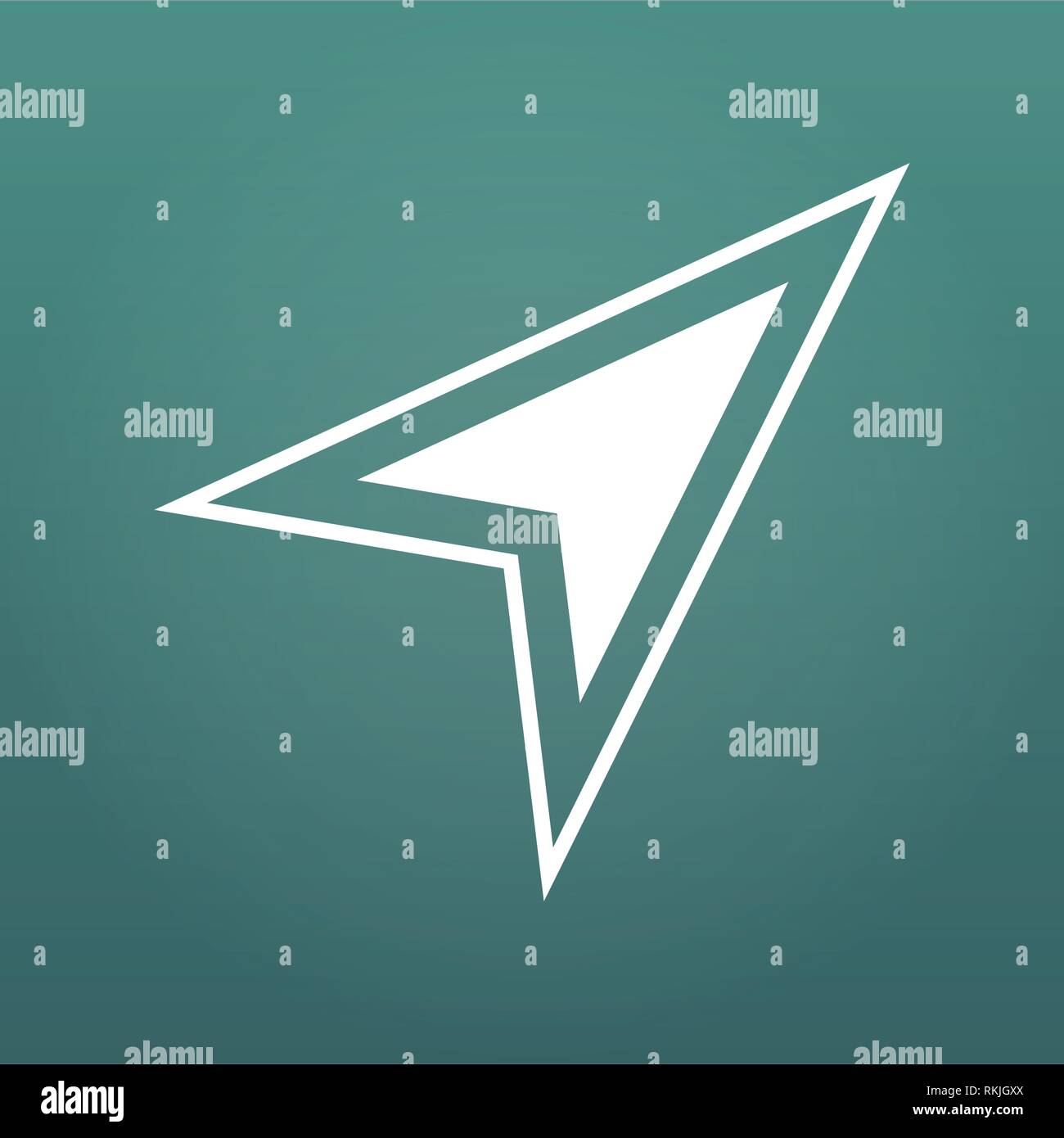 Cursor icon. Modern design flat style icon with linear design. From ...