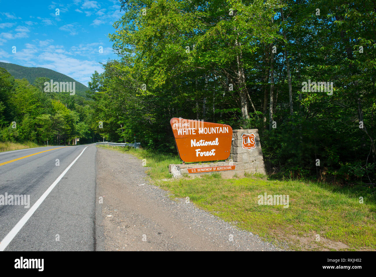 Entrance white mountain national forest hi-res stock photography and ...