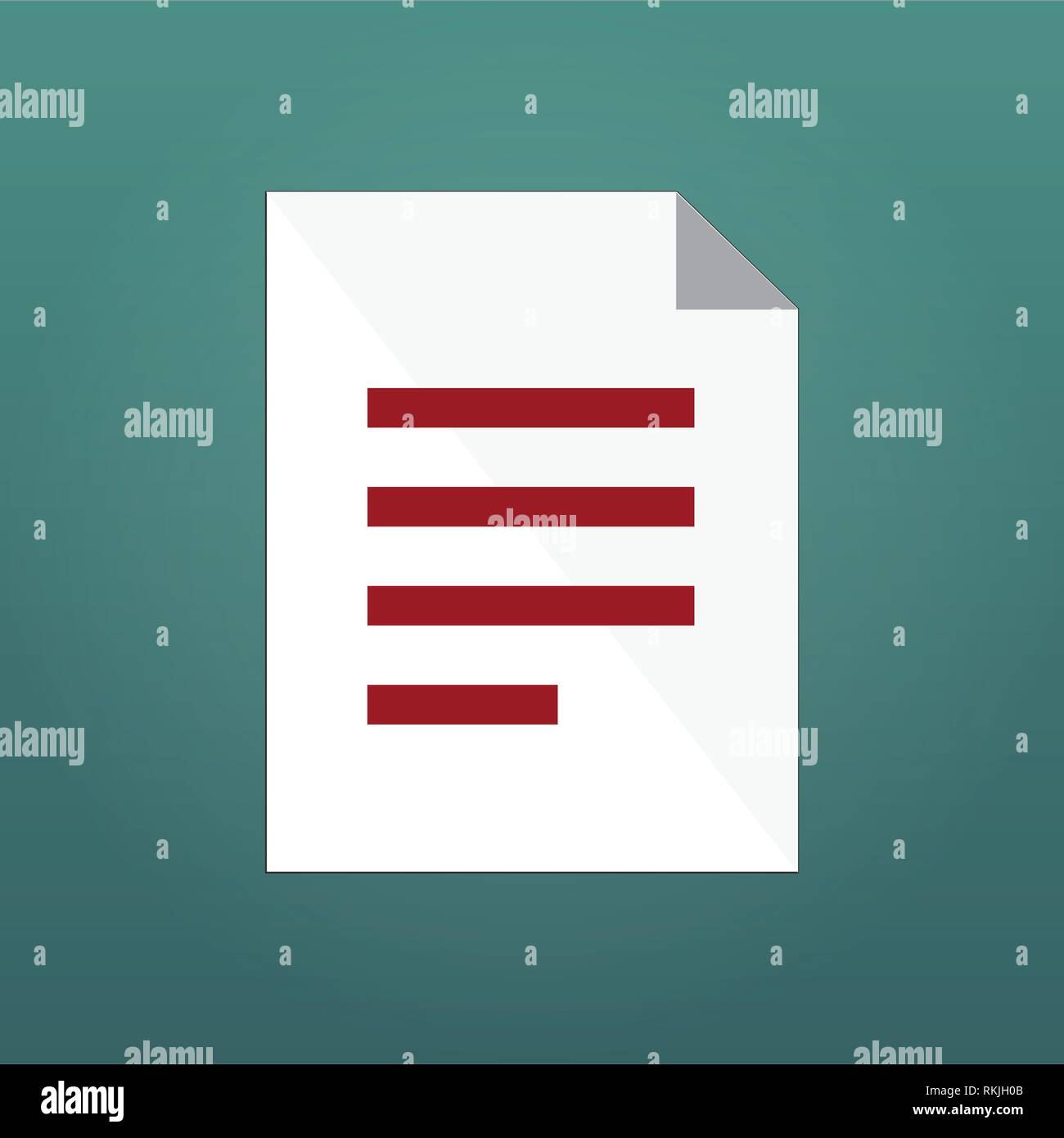 Document Icon or simbol vector illustration isolated on modern ...