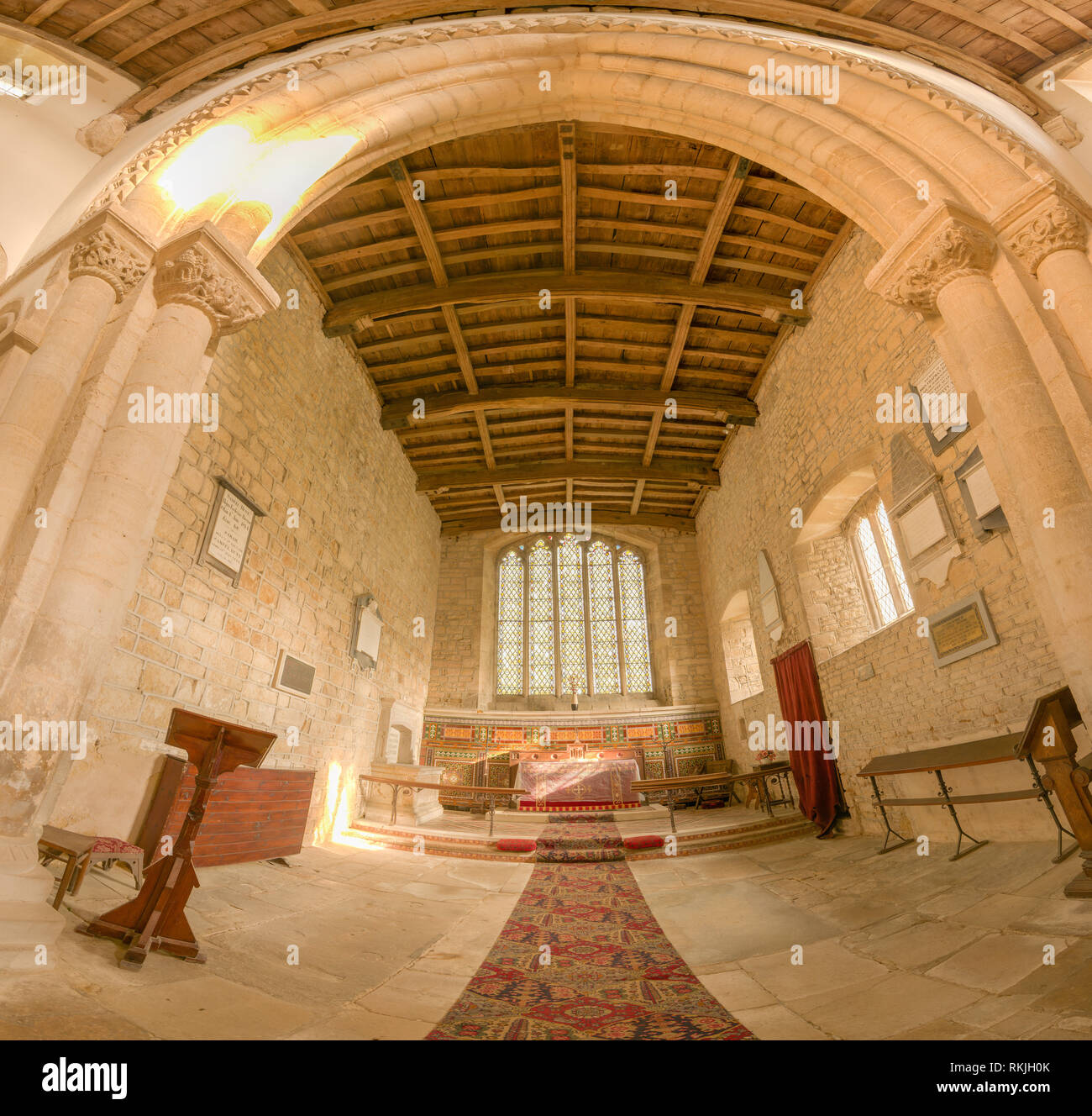 Church window light beams hi-res stock photography and images - Alamy