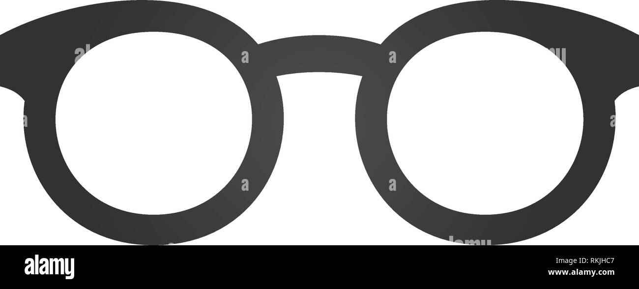 Black glasses icon, vector illustration isolated on white background ...