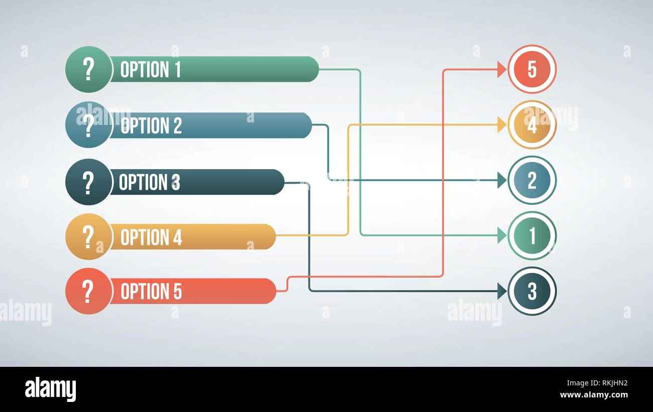 Modern color 6 options match infographic concept. Vector illustration ...