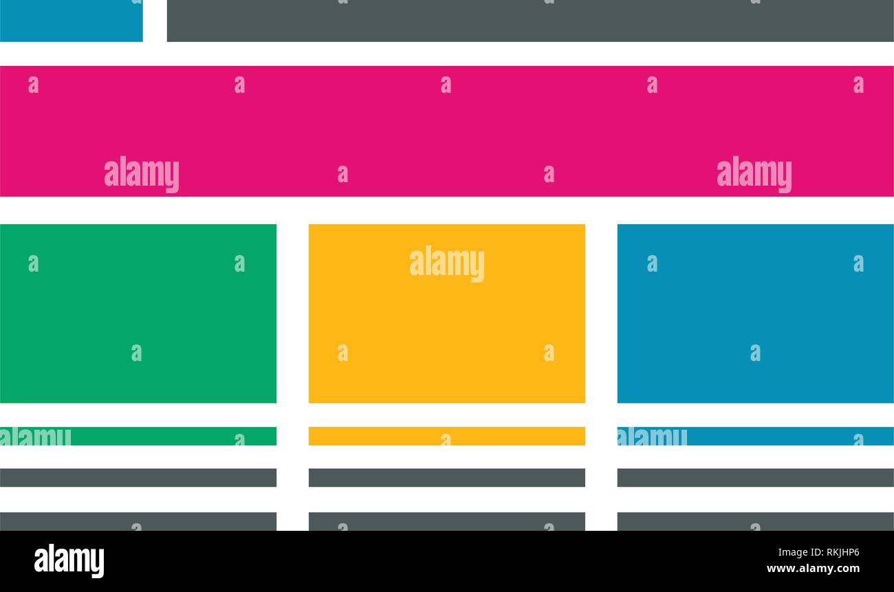 flat web development concept, , content, adaptive layout, user ...