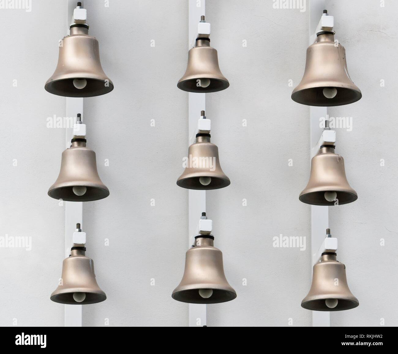 Bronze wall bell hi-res stock photography and images - Alamy