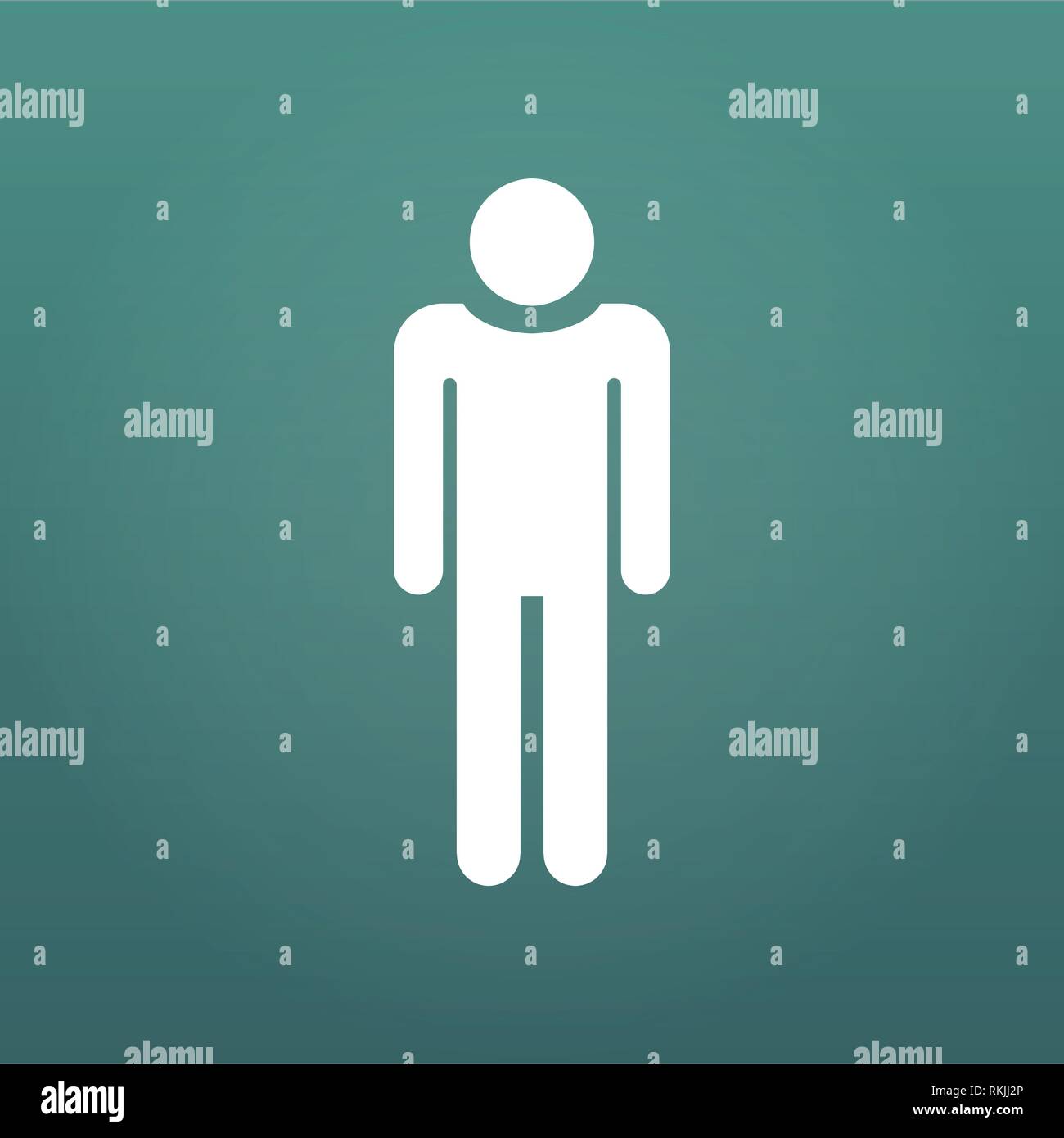 Man icon. Design element for presentations, infographics, printing ...