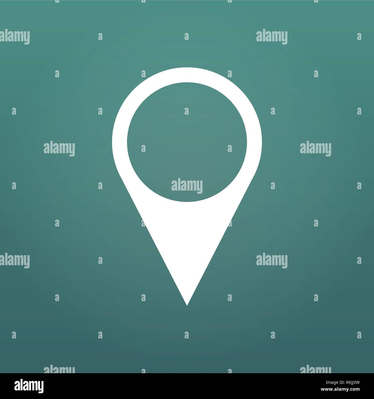 Map pin flat design style modern icon, pointer minimal vector symbol ...