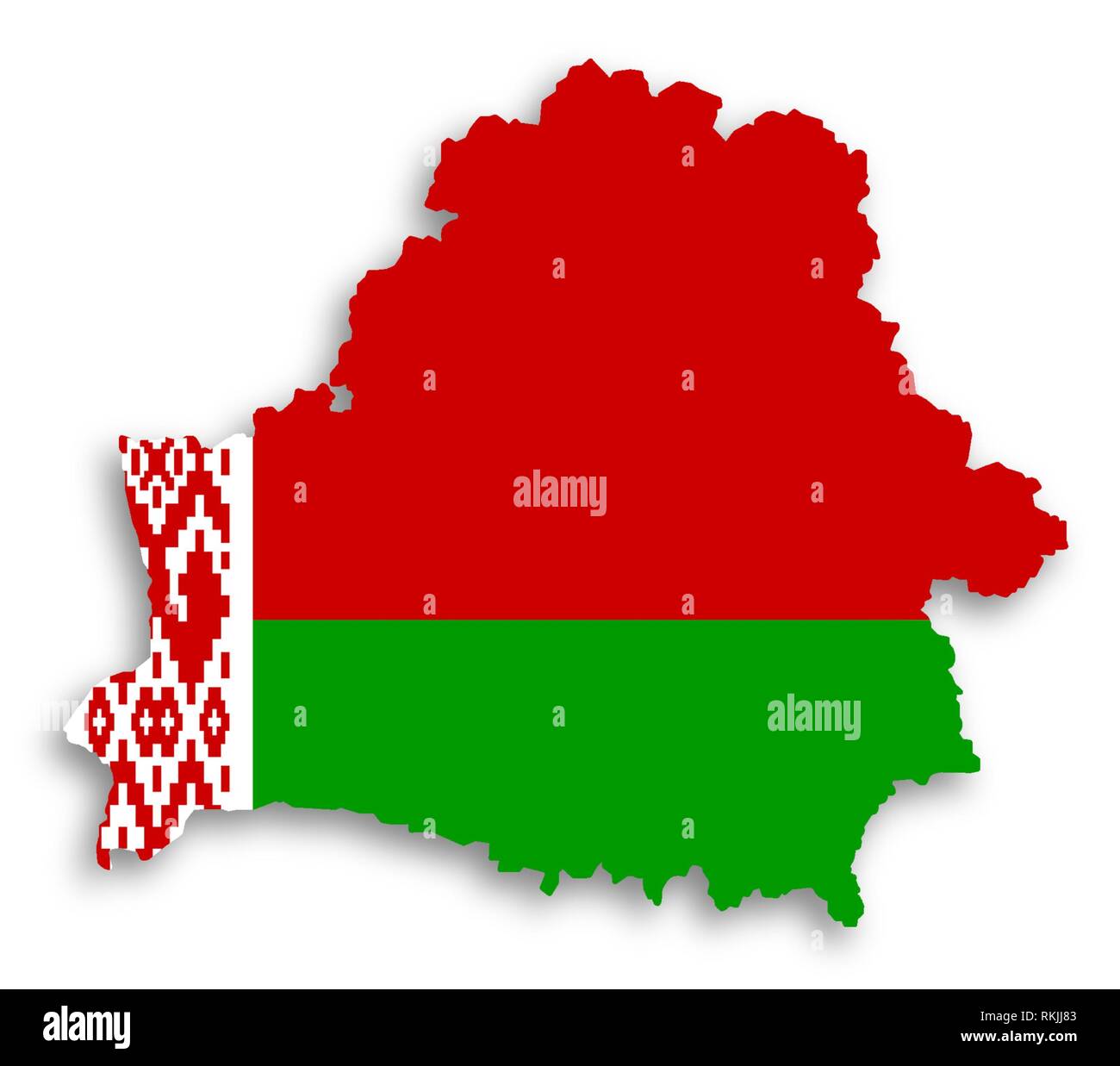 Belarus map chart hi-res stock photography and images - Alamy