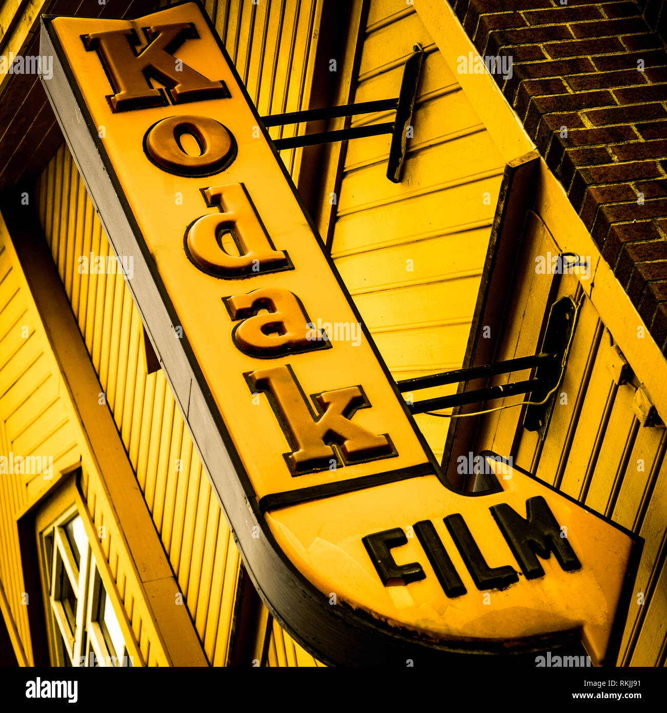 Old kodak film sign hi-res stock photography and images - Alamy