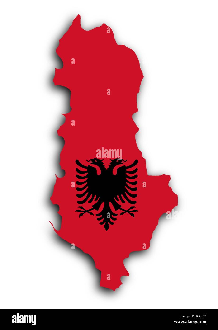 Outline map country albania hi-res stock photography and images - Alamy