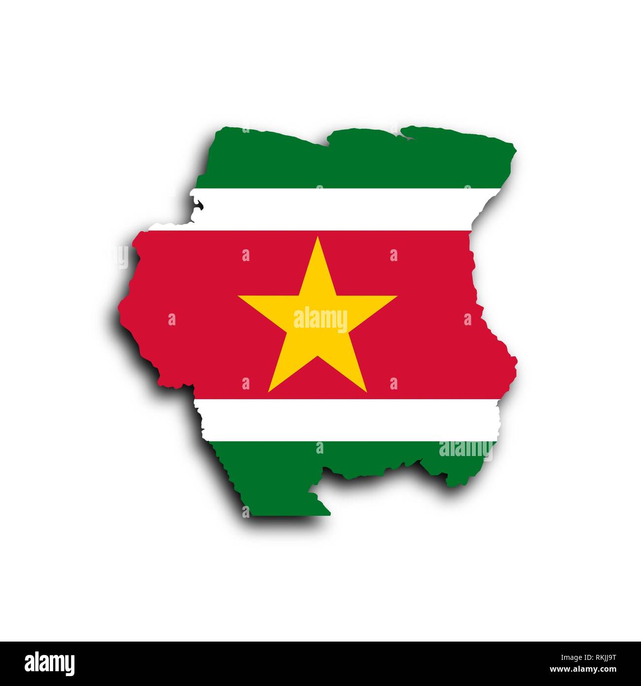 Outline map country suriname hi-res stock photography and images - Alamy
