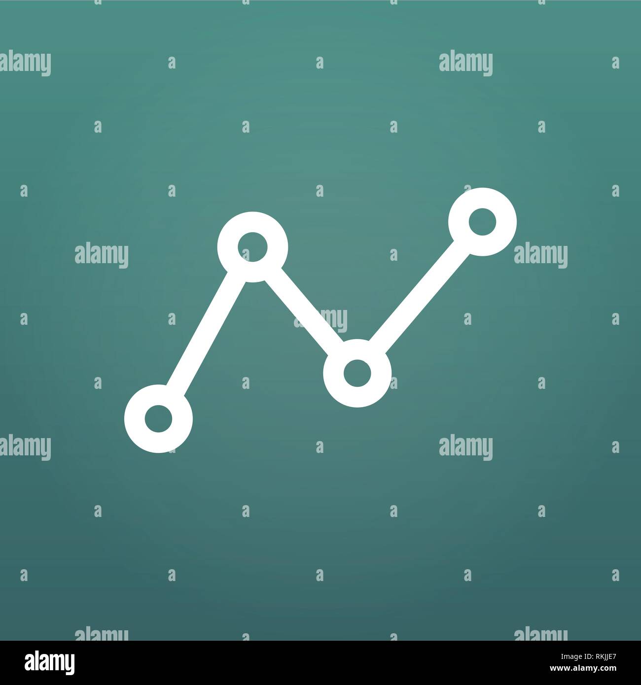 Growing Graph Icon, vector illustration isolated on modern background ...
