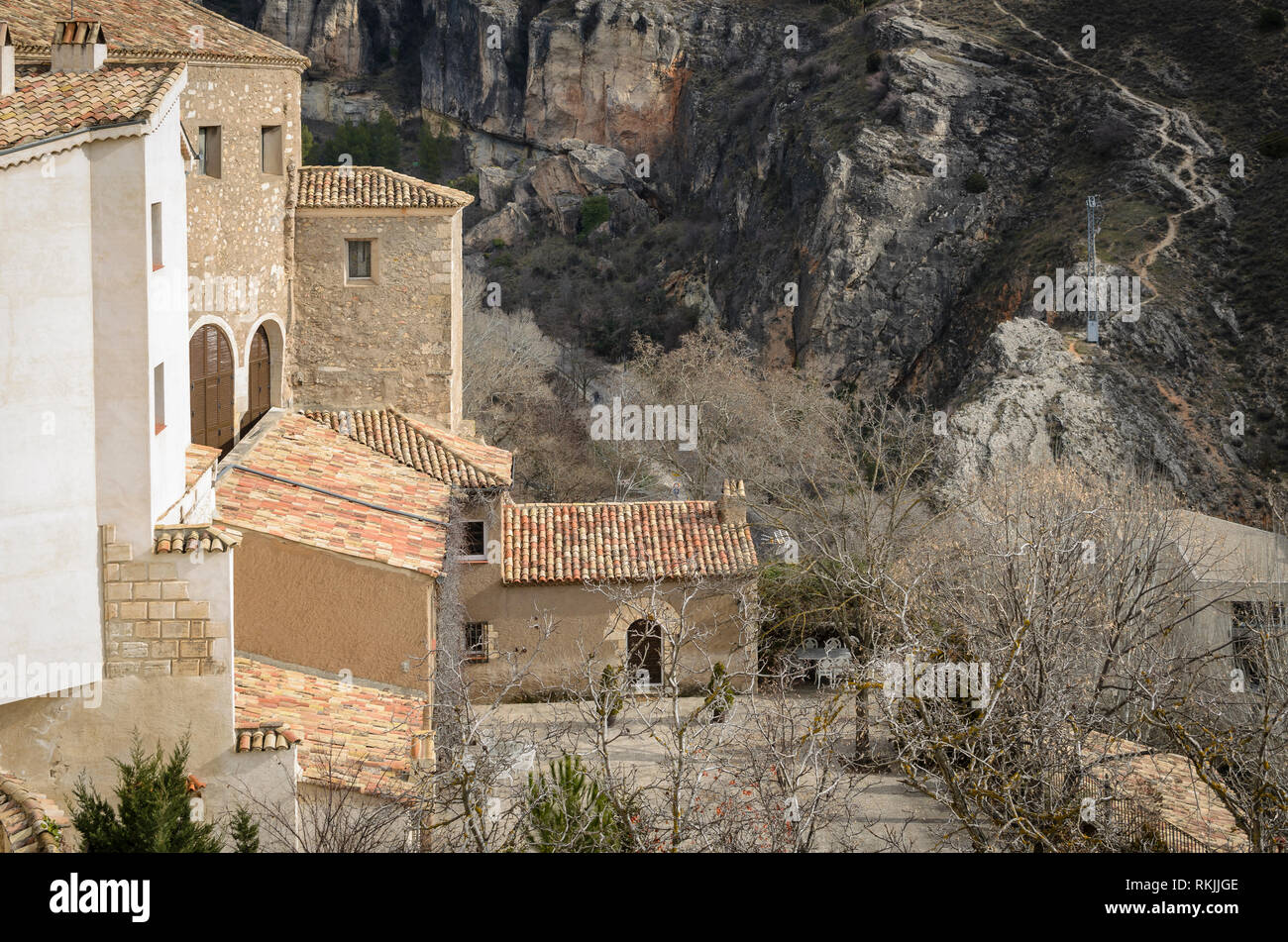 View of a landscape of Cuenca town from a hill Stock Photo - Alamy