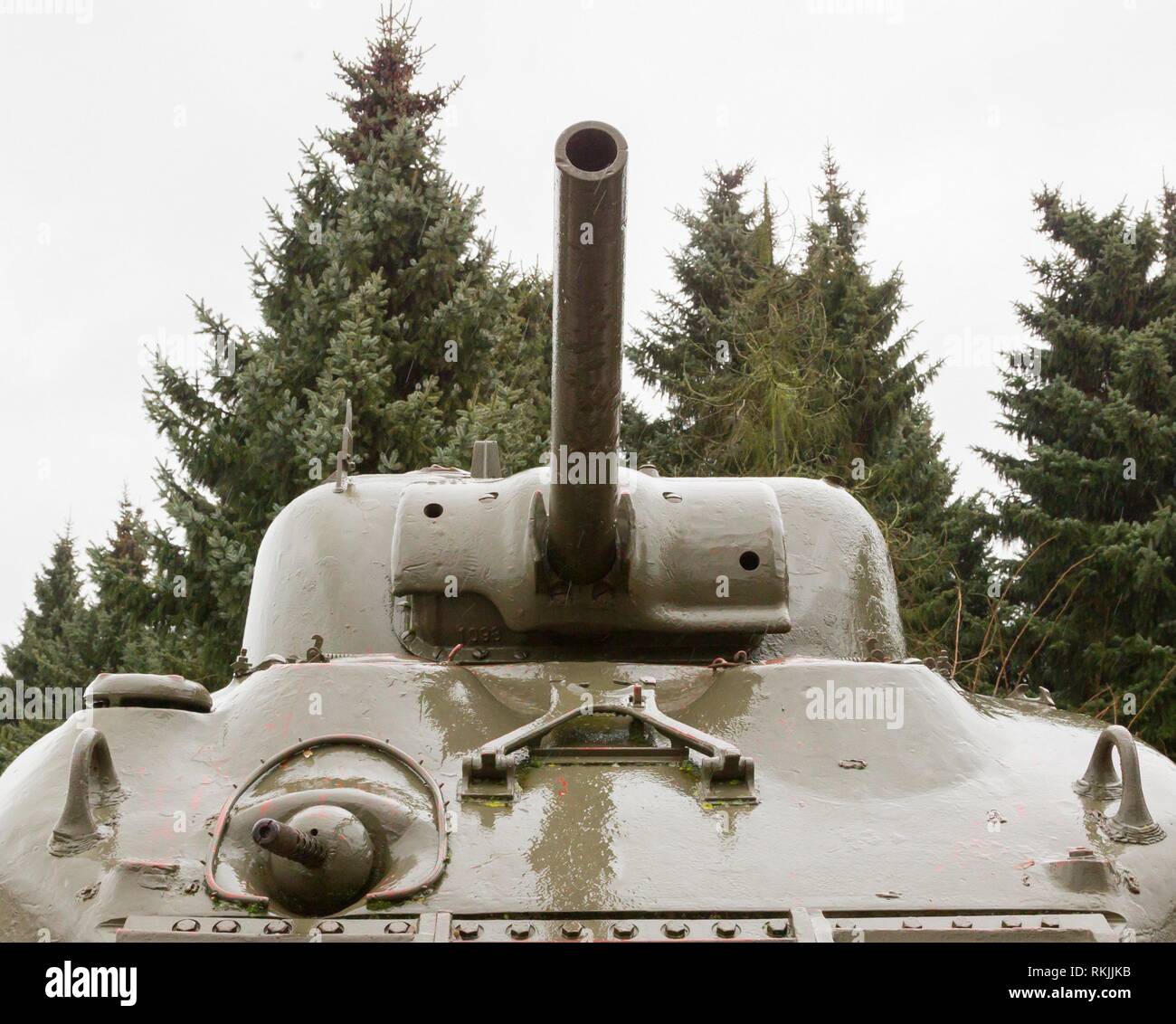 WW2 tank close-up, detail shot of an Allied vehicle Stock Photo - Alamy