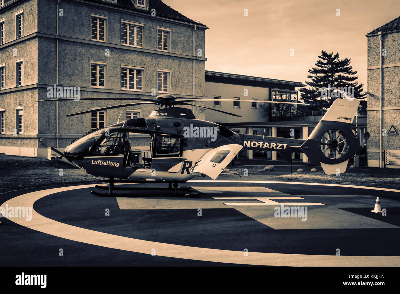 Rescue helicopter of the drf luftrettung hi-res stock photography and ...
