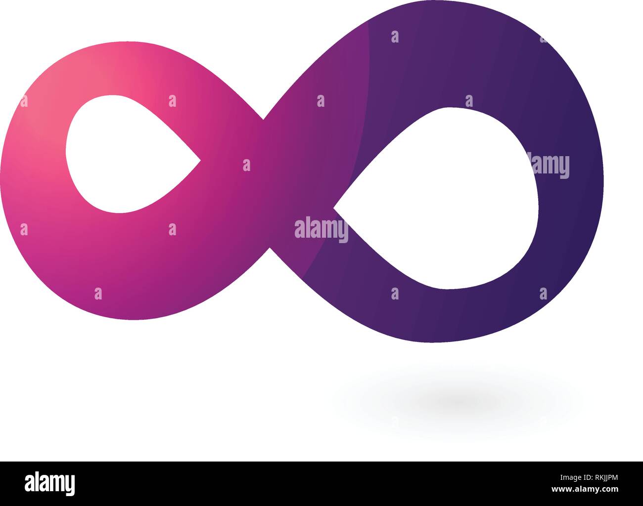 Infinity sign color gradient. Eight sign colorful gradient icon. Vector ...