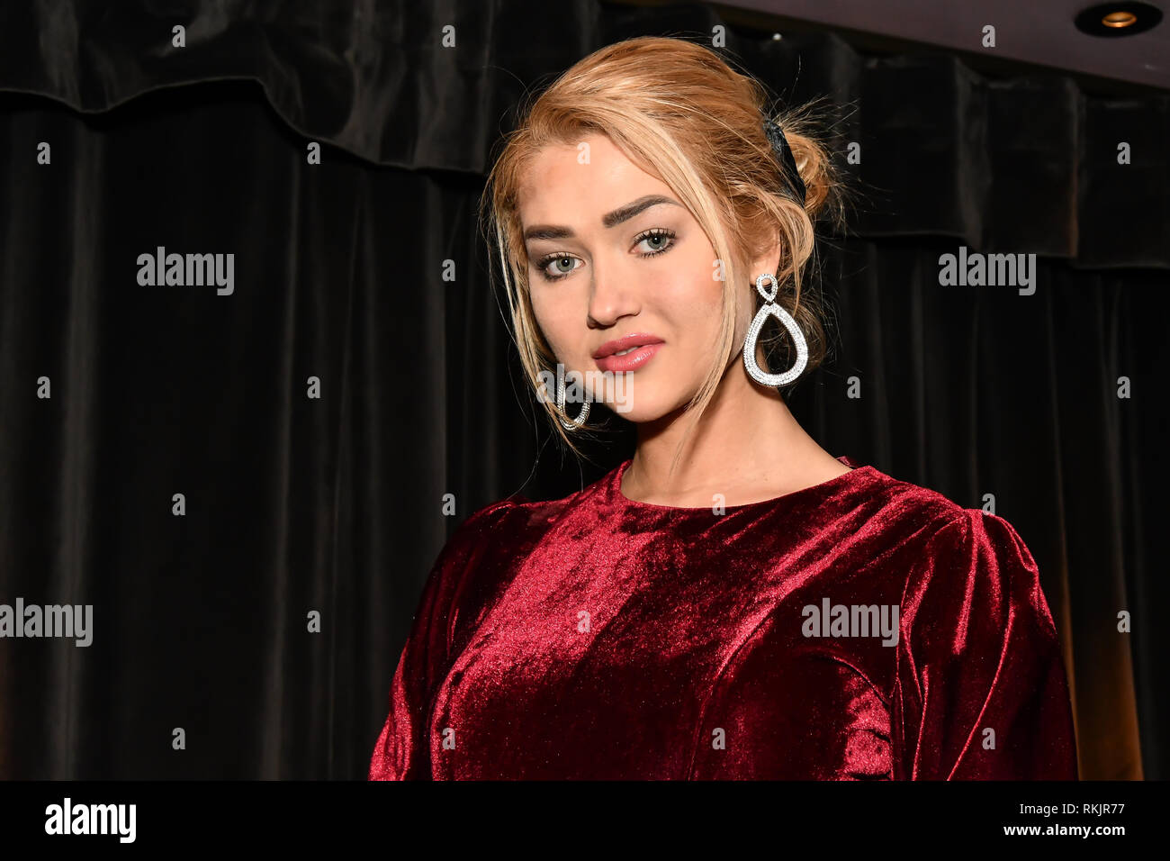 London, UK. 11th Feb, 2019. Model Angelina Kali of Monaco attends the ...