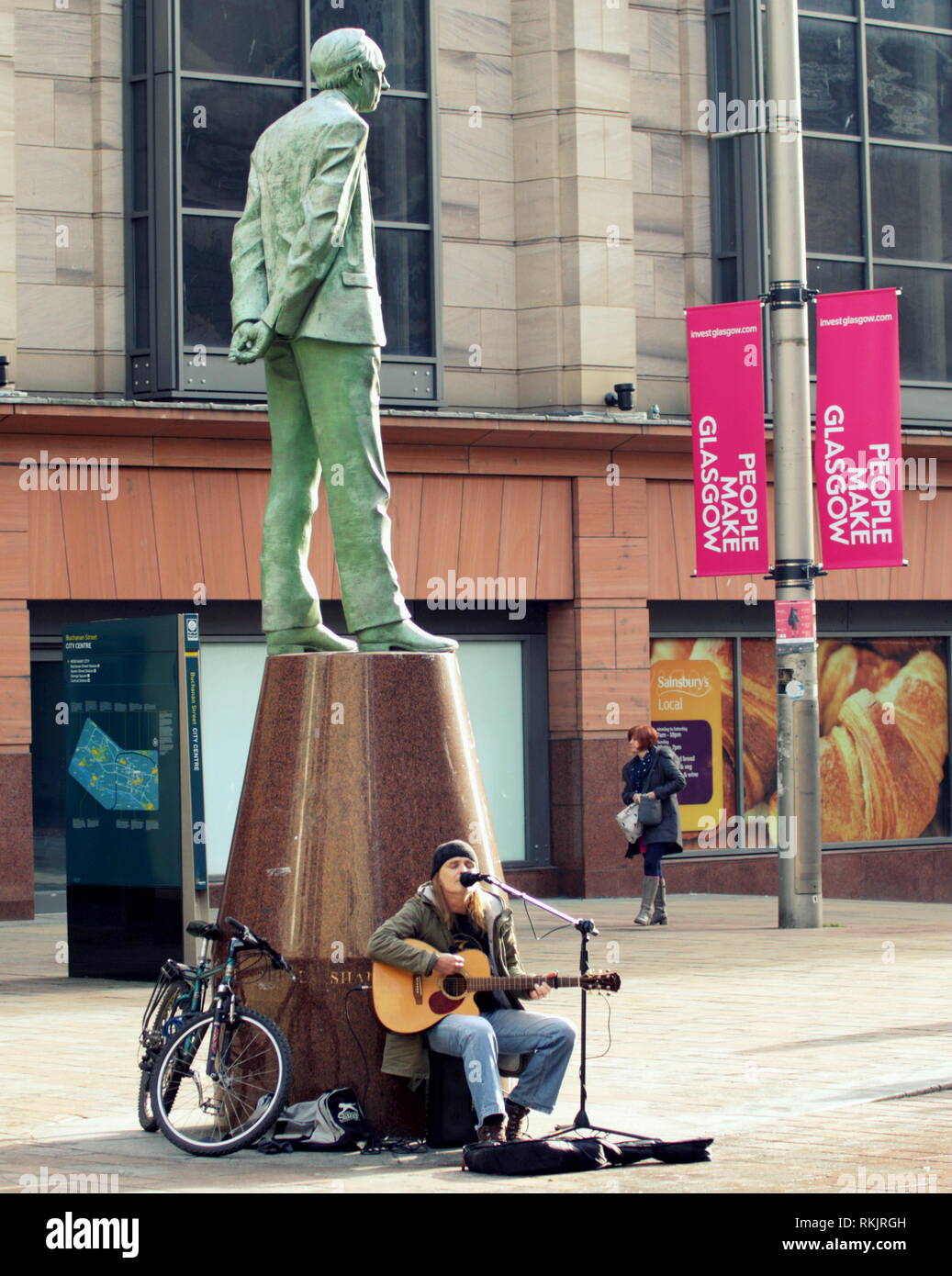 Glasgow, Scotland, UK. 11th Feb, 2019. A buskers charter was posted on ...