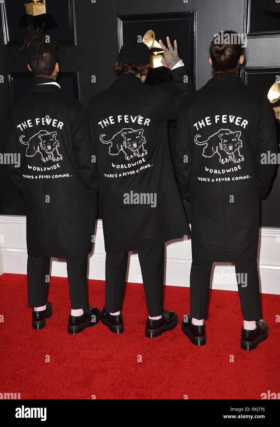 Los Angeles, Ca, USA. 10th Feb, 2019. The Fever 333 at the 61st Annual ...